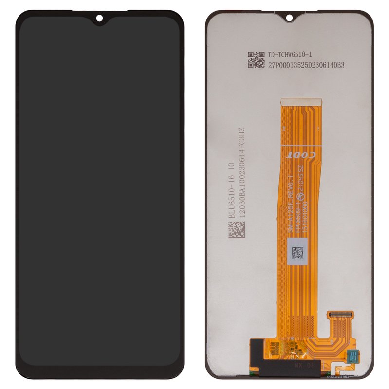 LCD compatible with Samsung A125F Galaxy A12, (black, without frame ...